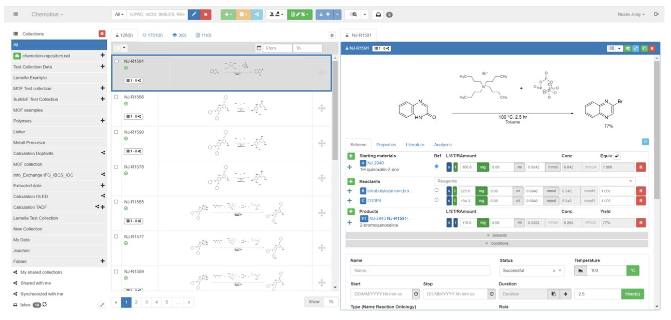 Electronic Lab Notebooks ELN - NFDI4Chem